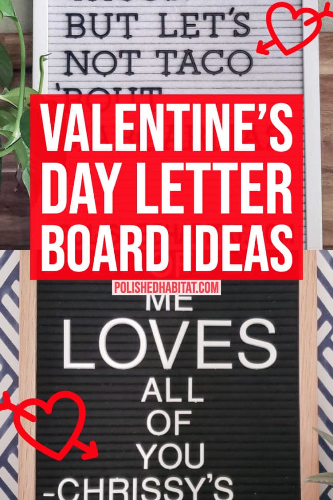Valentine s Day Letter Board Ideas Polished Habitat